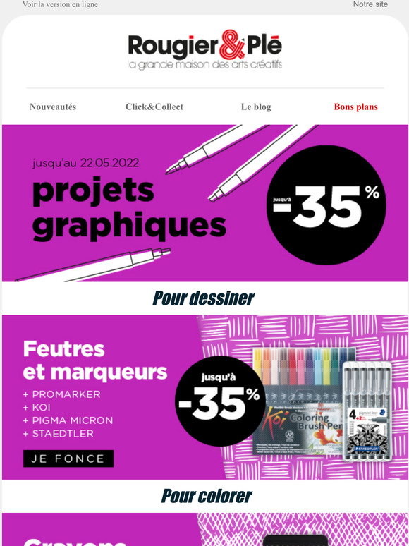Rougier & Plé: L'essentiel pour vos projets graphiques petits prix | Milled