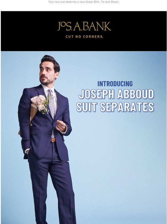 Jos. A. Bank: Introducing Joseph Abboud Suit Separates, starting at ...