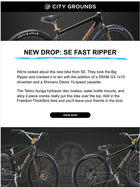 City Grounds: The SE Fast Ripper is Back In Stock! | Milled