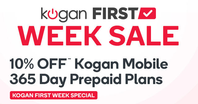 Kogan: 10% Off Kogan Mobile 365 Day Prepaid Plans with Kogan First ...