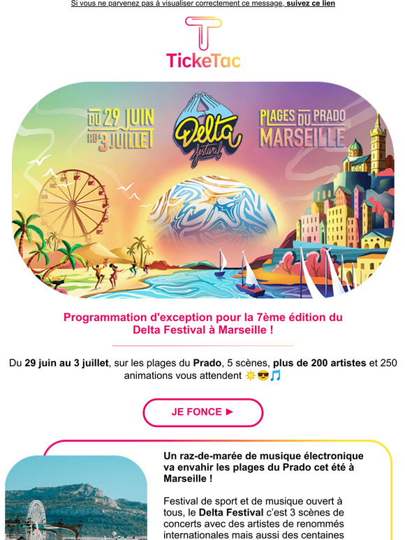 Ticketac: Delta Festival sur les plages du Prado ! | Milled