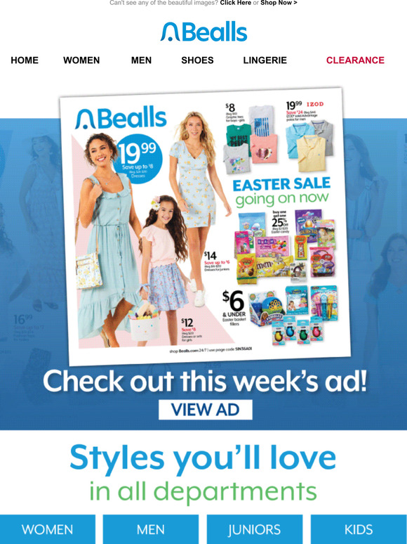 Bealls Florida: Easter sale going on now! Check out the ad >>> | Milled