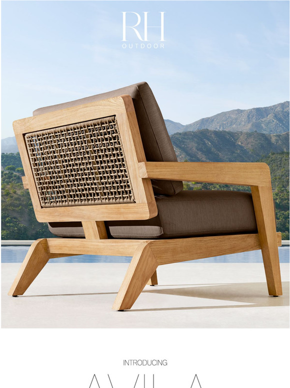 Restoration Hardware: Minimalist Outdoor Collections in Premium Solid ...