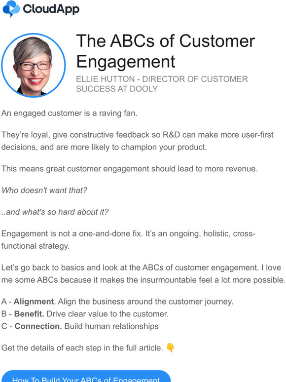 CloudApp: The ABC's of Customer Engagement (By Ellie Hutton) | How ...