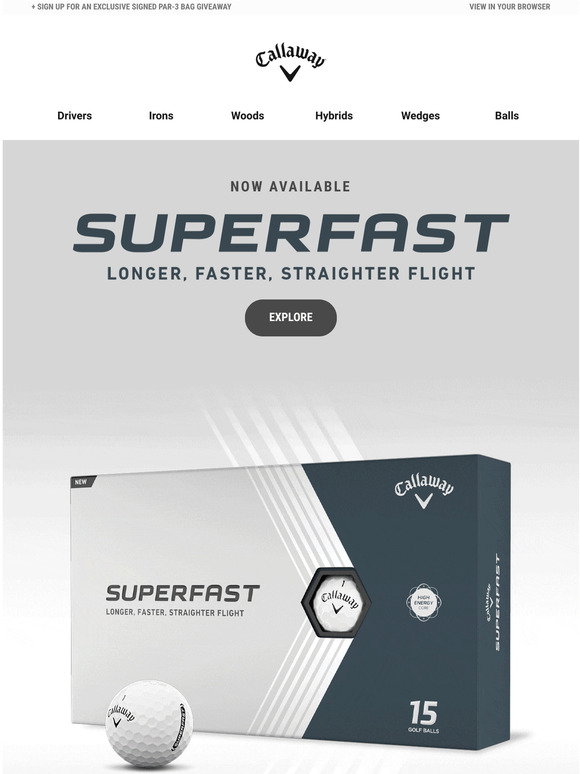 Callaway Golf: Superfast | Longer, Faster, Straighter Flight | Milled