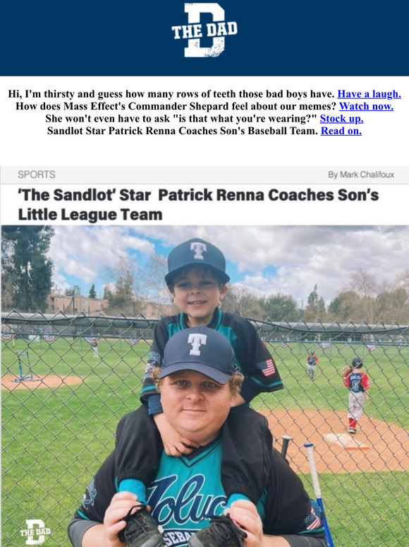 The Dad Shop: Sandlot Star Patrick Renna Coaches Son's Baseball Team ...