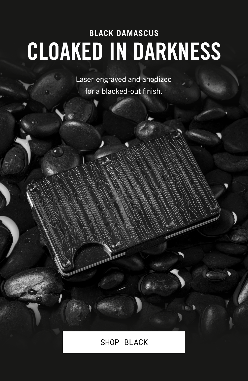 The Ridge: The Damascus Wallet. | Milled