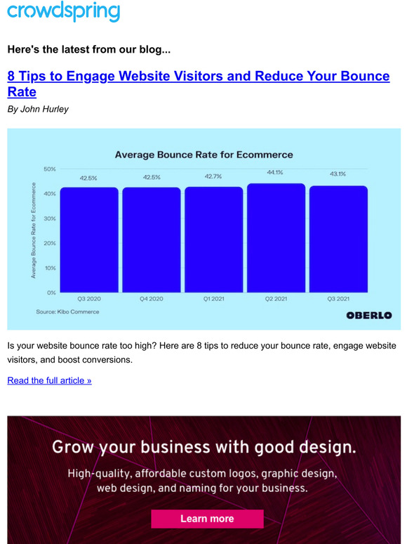 Crowdspring: crowdspring Blog: 8 Tips to Engage Website Visitors and ...