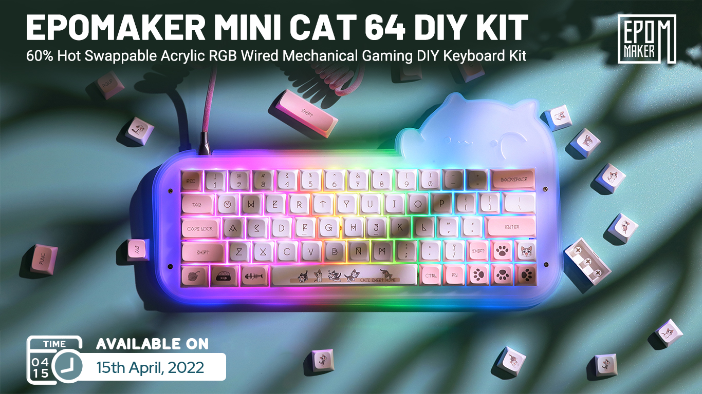Epomaker.com: Rock on! A Group Buy for Epomaker Mini Cat 64 DIY Kit is ...