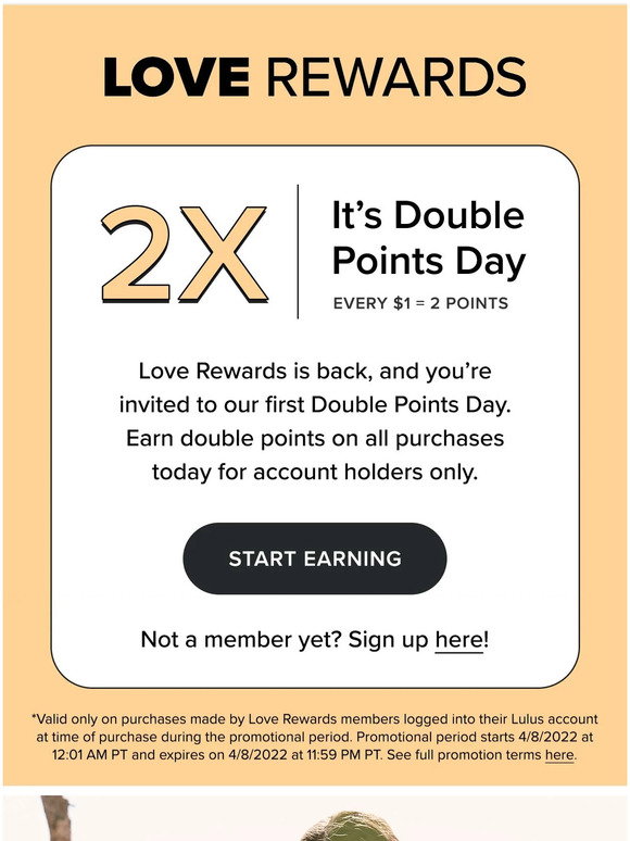 Lulus: Our FIRST Double Points Day, Love! | Milled