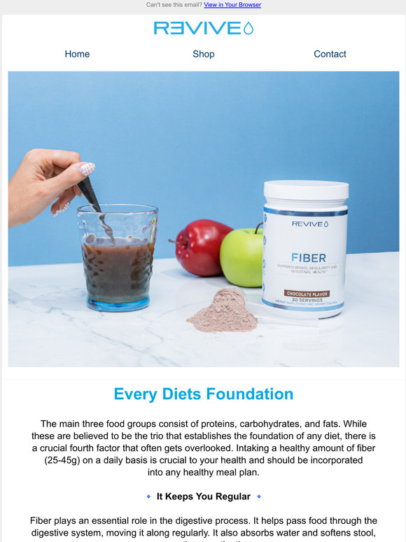 Revive Supplements: 3 Reasons Why You Need Fiber In Your Diet | Milled