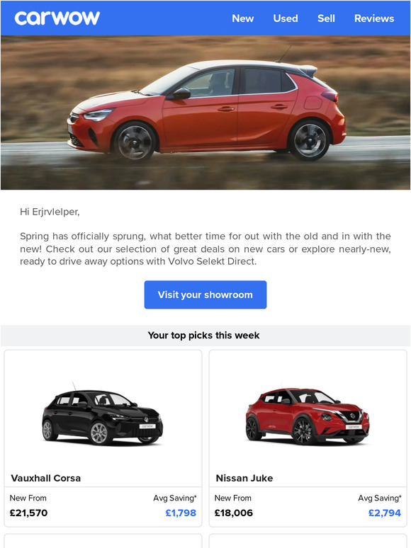 Carwow: Time for a Spring swap? Check out our latest offers | Milled