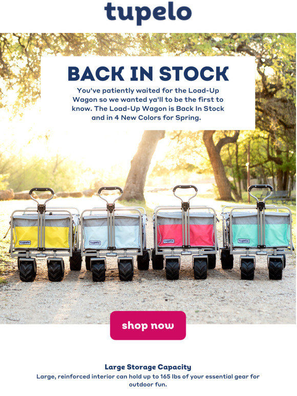 Tupelo Goods: Load-Up Wagon is Back in 4 New Colors | Milled