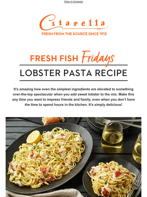 Citarella: Fresh Fish Friday! Lobster Pasta Recipe | Milled