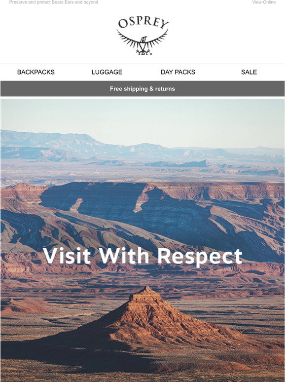 Osprey Packs: Visit with Respect | Milled