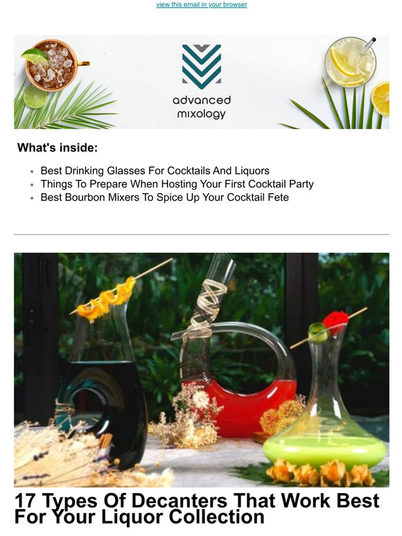 Advanced Mixology: Types Of Decanters That Work Best For Your Liquor ...