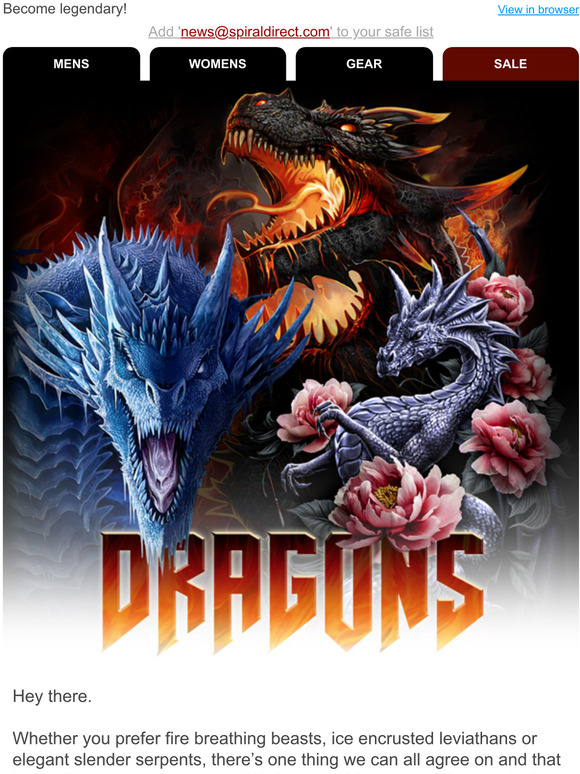 Spiral Direct: Are Dragons your thing?...Of course they are! Why wouldn ...