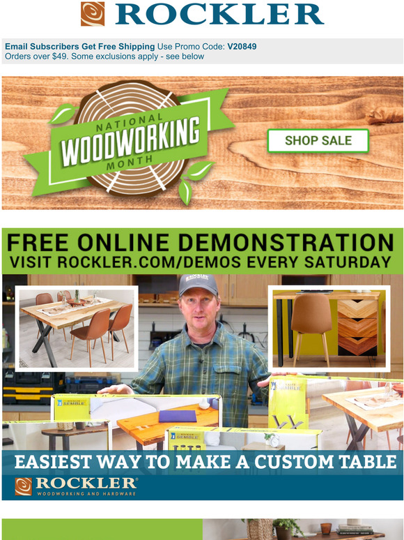 Rockler Woodworking and Hardware: Video: Make a Table With Our New ...