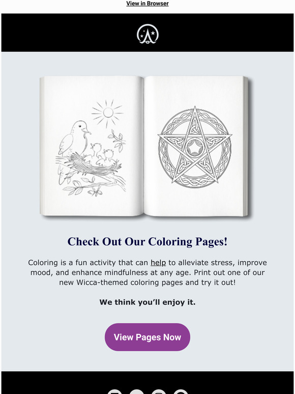 Wicca Academy: Check out our new coloring pages. | Milled