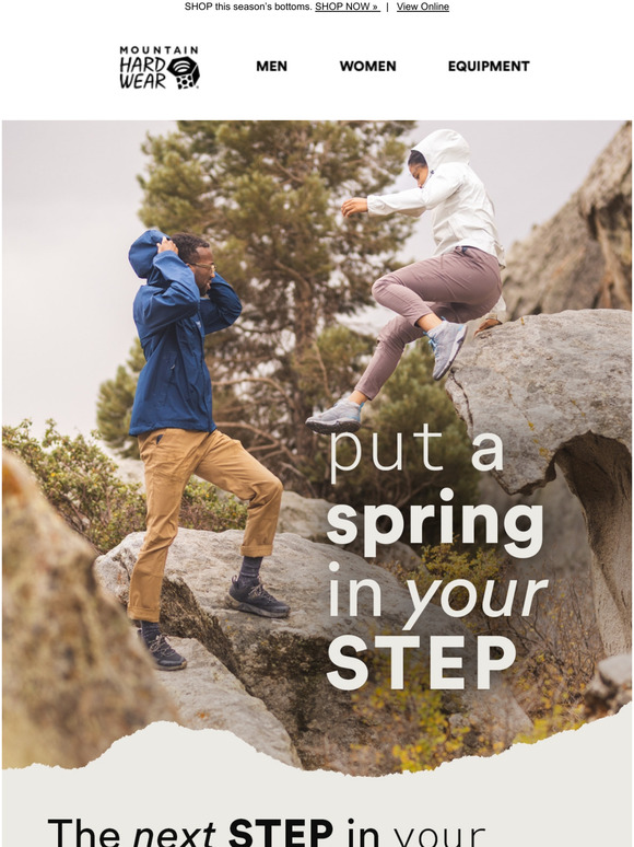 Mountain Hardwear: Put a spring in your step. | Milled