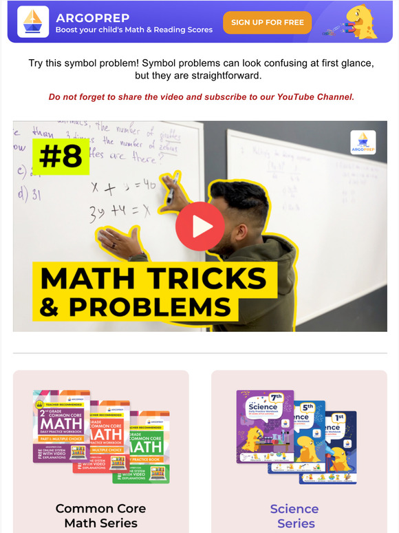 ArgoPrep: A New Take on Symbols: Problem Solving Strategies | Milled