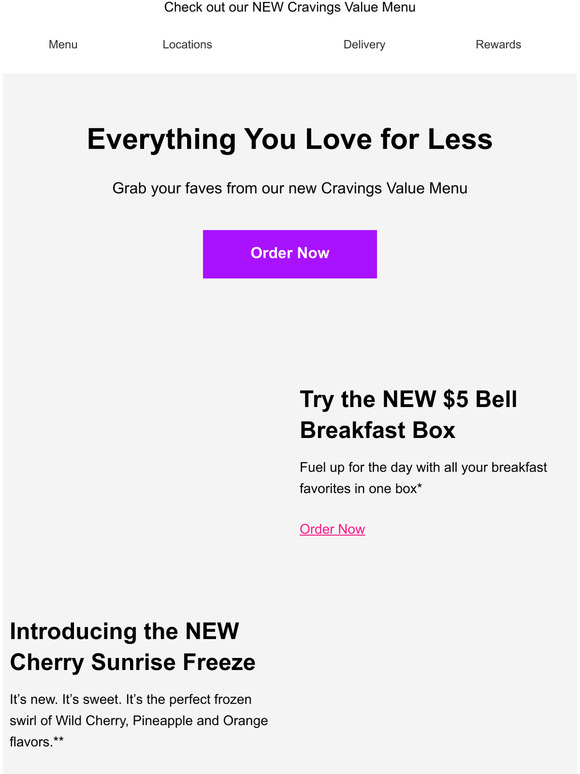 Taco Bell: Want a menu that will keep you and your wallet happy? | Milled
