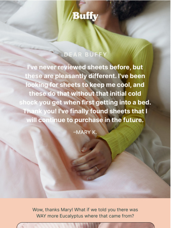 Buffy: "I've never reviewed sheets before, but these are pleasantly ...