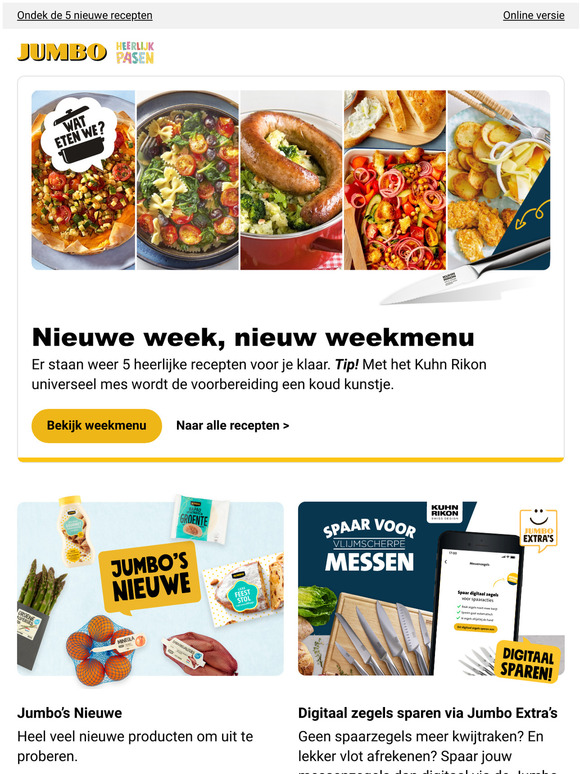 Jumbo Electronics: Het nieuwe weekmenu | Milled