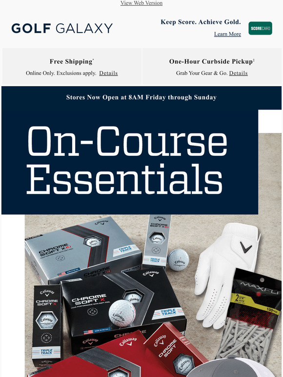 Golf Galaxy: Essentials for every game Gloves, tees, balls & more | Milled