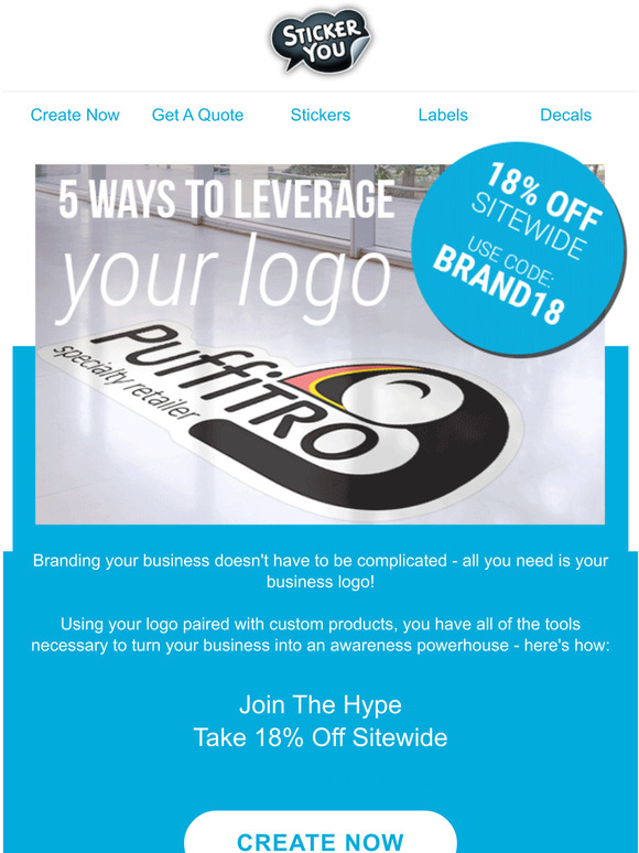 StickerYou: Grow Your Business With Just a Logo -> | Milled