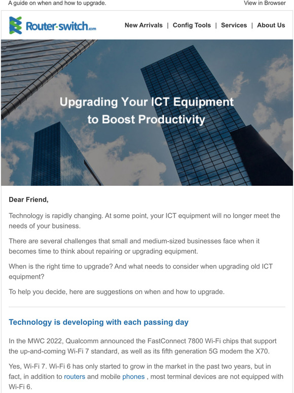 Router Switch: 5 Tips for Enterprise to Upgrade ICT Equipment | Milled