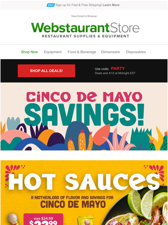 Webstaurant Store: Let's guac and roll! Happy Cinco De Mayo! | Milled