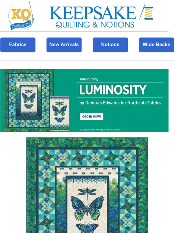 Keepsake Quilting: Introducing Luminosity by Deborah Edwards | Milled