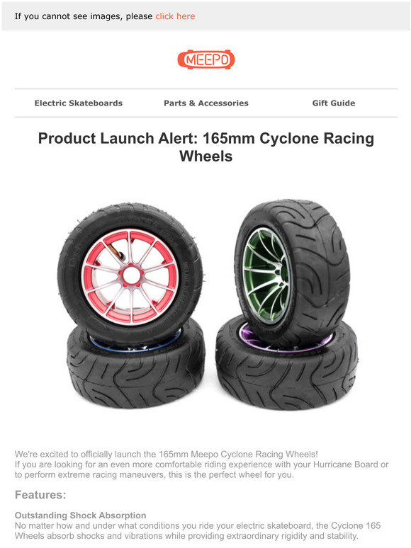 Meepo Board: New Product Launched: Cyclone Racing Wheels | Milled