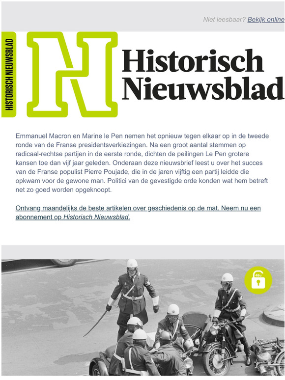 Historisch Nieuwsblad: Het succes van de Franse populist Pierre Poujade ...