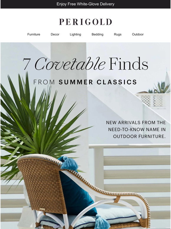 Perigold: Summer Classics outdoor seating, storage & more. | Milled