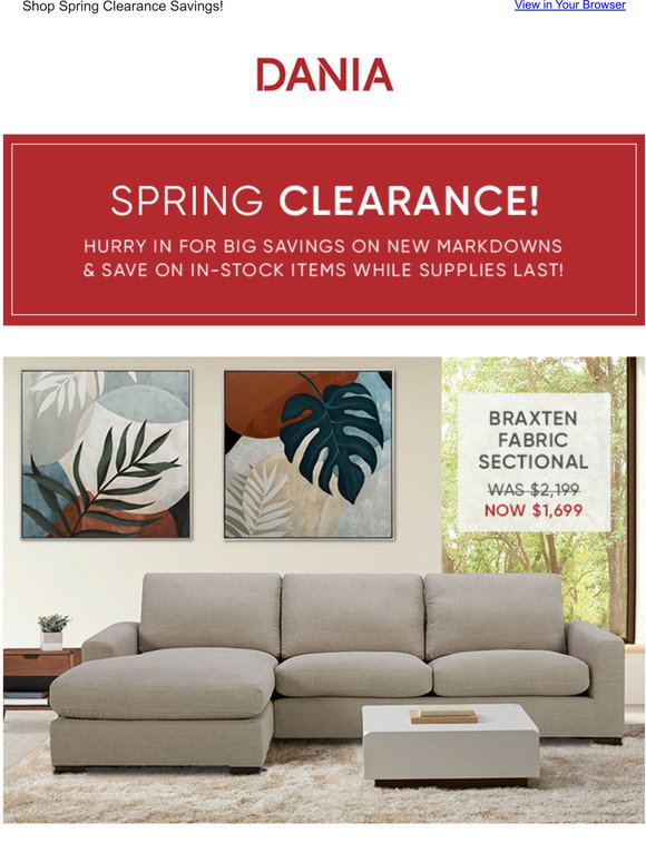 Dania Furniture: New Markdowns! | Milled