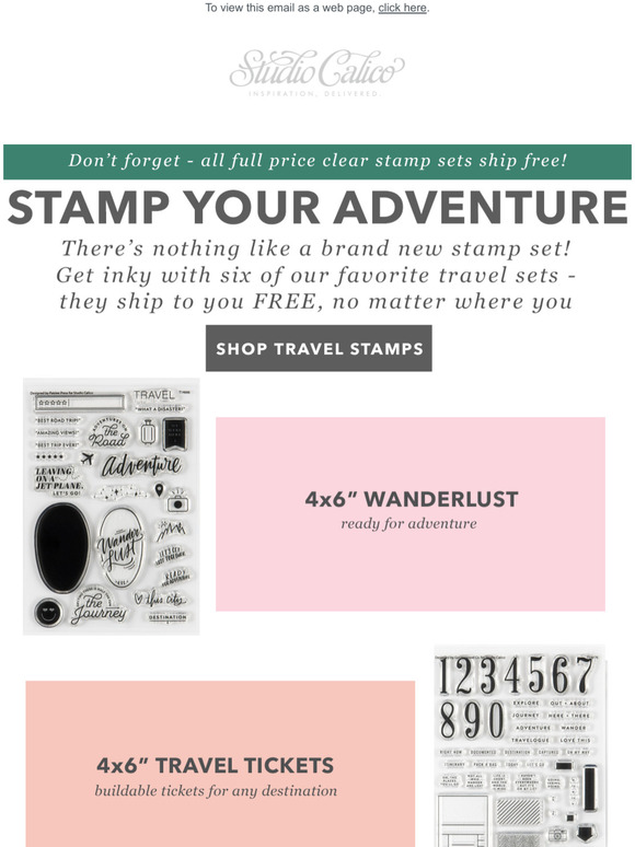 Studio Calico: We stamps - six travel sets to add to your stash! | Milled