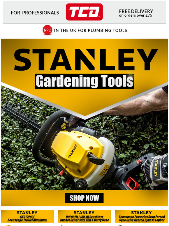 Trade Counter Direct: Stanley Gardening Tools - Shop Now | Milled