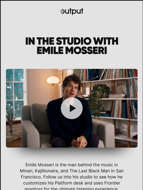 Platform: In the Studio with Emile Mosseri | Milled