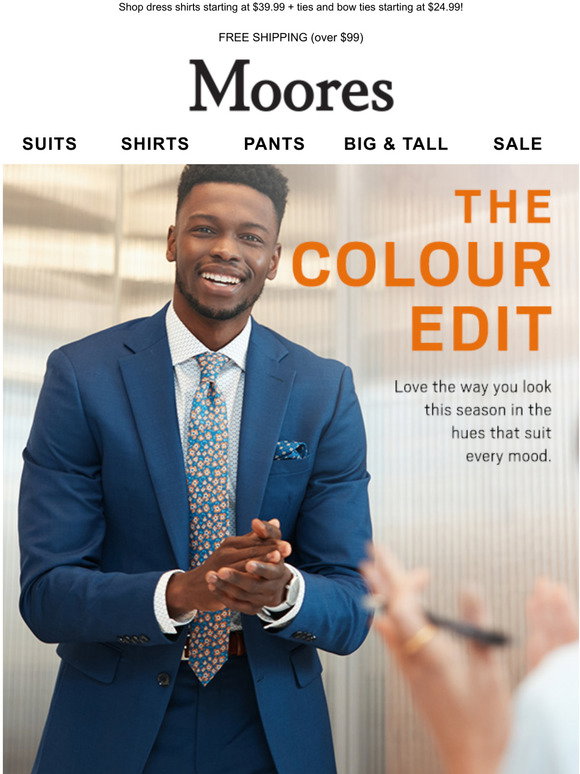 Moores Clothing: Wear the colours of the season for all spring events ...