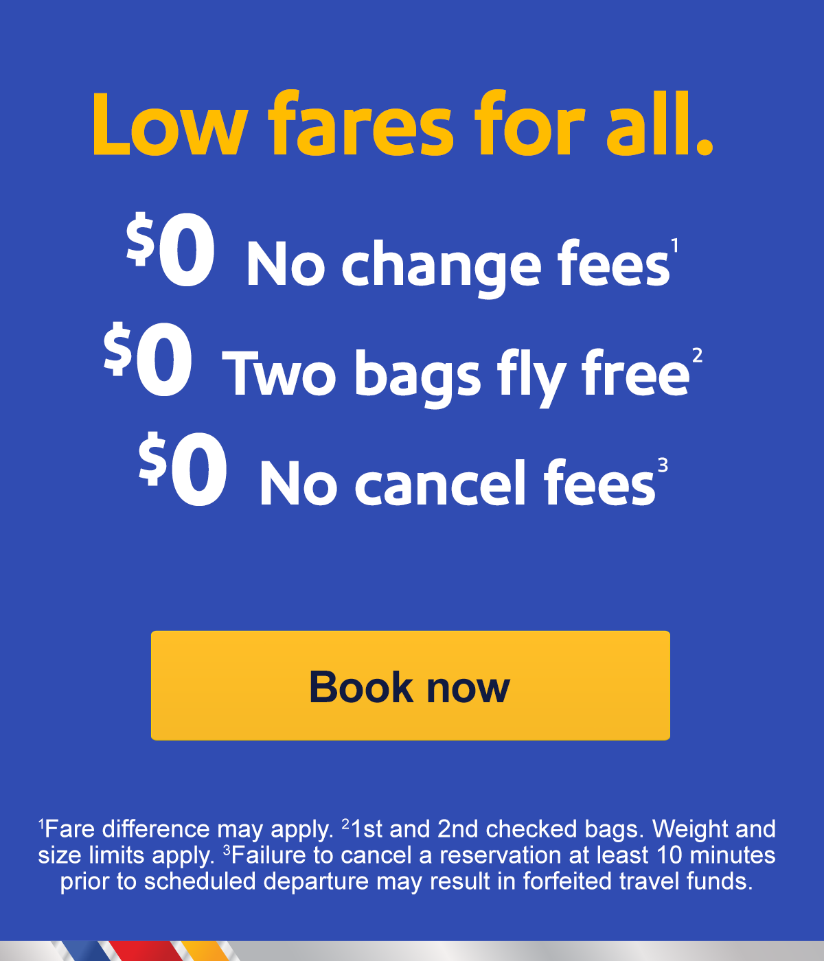 Southwest: Low fares. All day, every day. | Milled