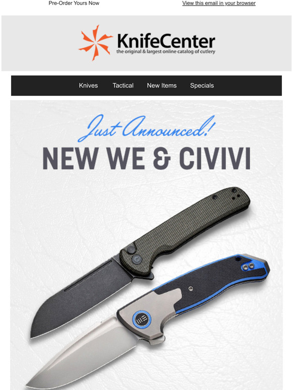 KnifeCenter: New 2022 Knives Just Announced at SHOT Show! | Milled