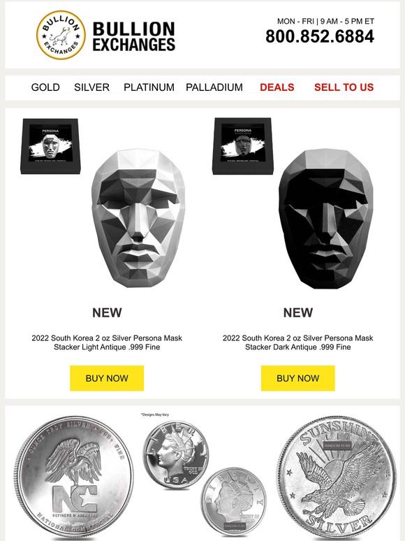 Bullion Exchanges: NEW Persona Masks To Get You In The "Game", Plus ...