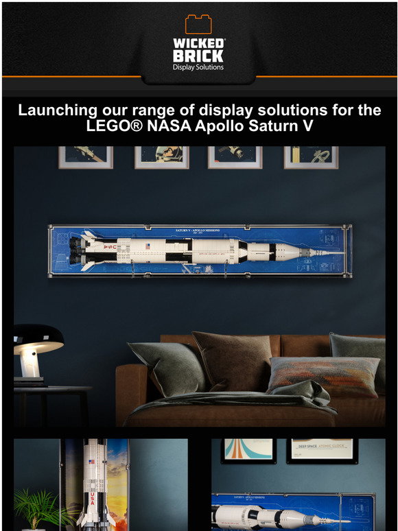 Wicked Brick: Launching display cases for the LEGO Saturn V | Milled
