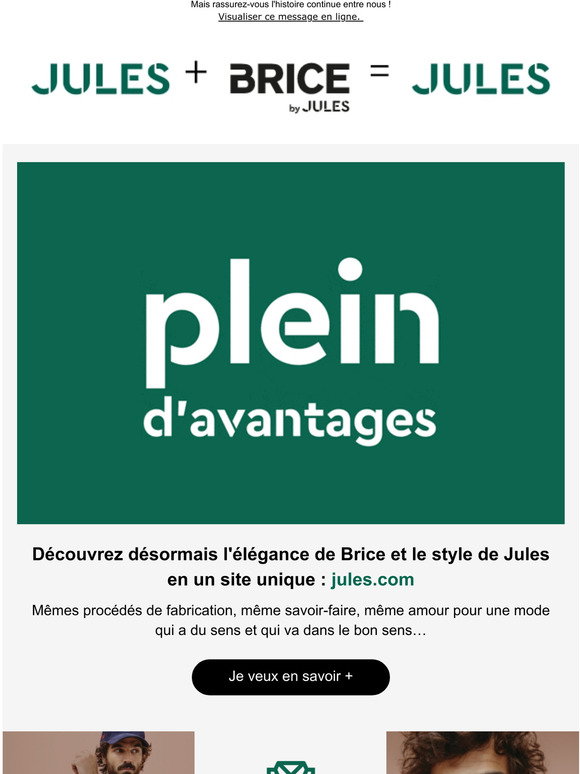 Jules: -Brice.fr devient Jules.com ! | Milled