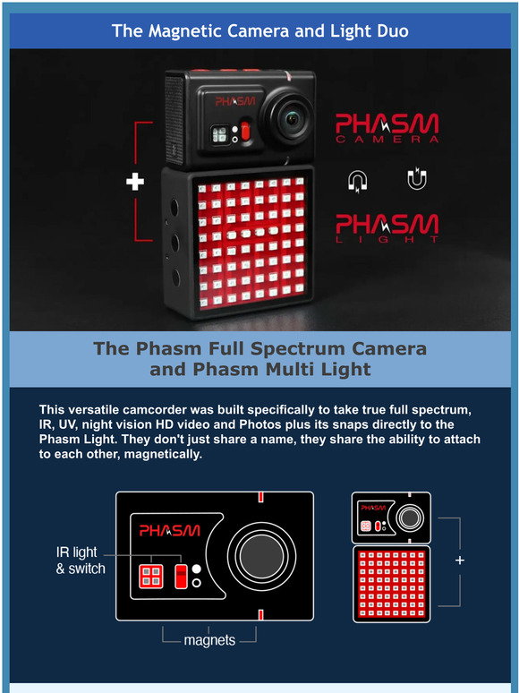 The GhostHunter Store: Magnetic Full Spectrum Camera and Light Combo ...
