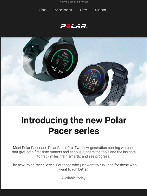 Polar: Introducing the new Polar Pacer Series | Milled