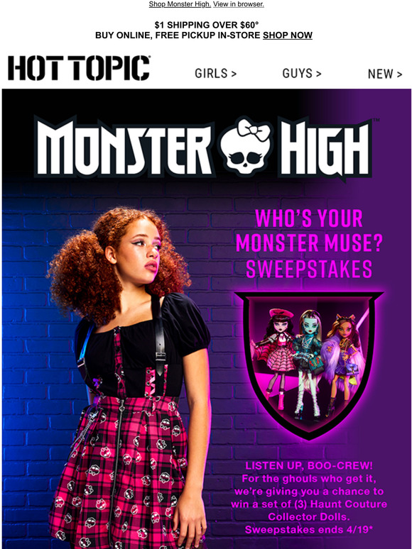 Hot Topic: Outfit your Ghoul Gang in new Monster High styles | Milled