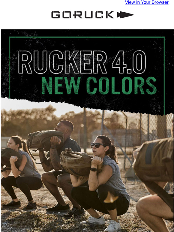 GORUCK: Rucker 4.0: New Colors | Milled